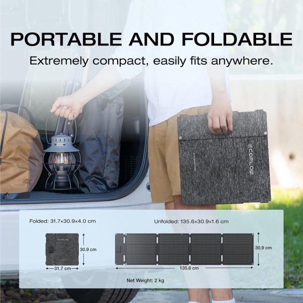 پنل خورشیدی قابل حمل EcoFlow 60W Portable Solar Panel